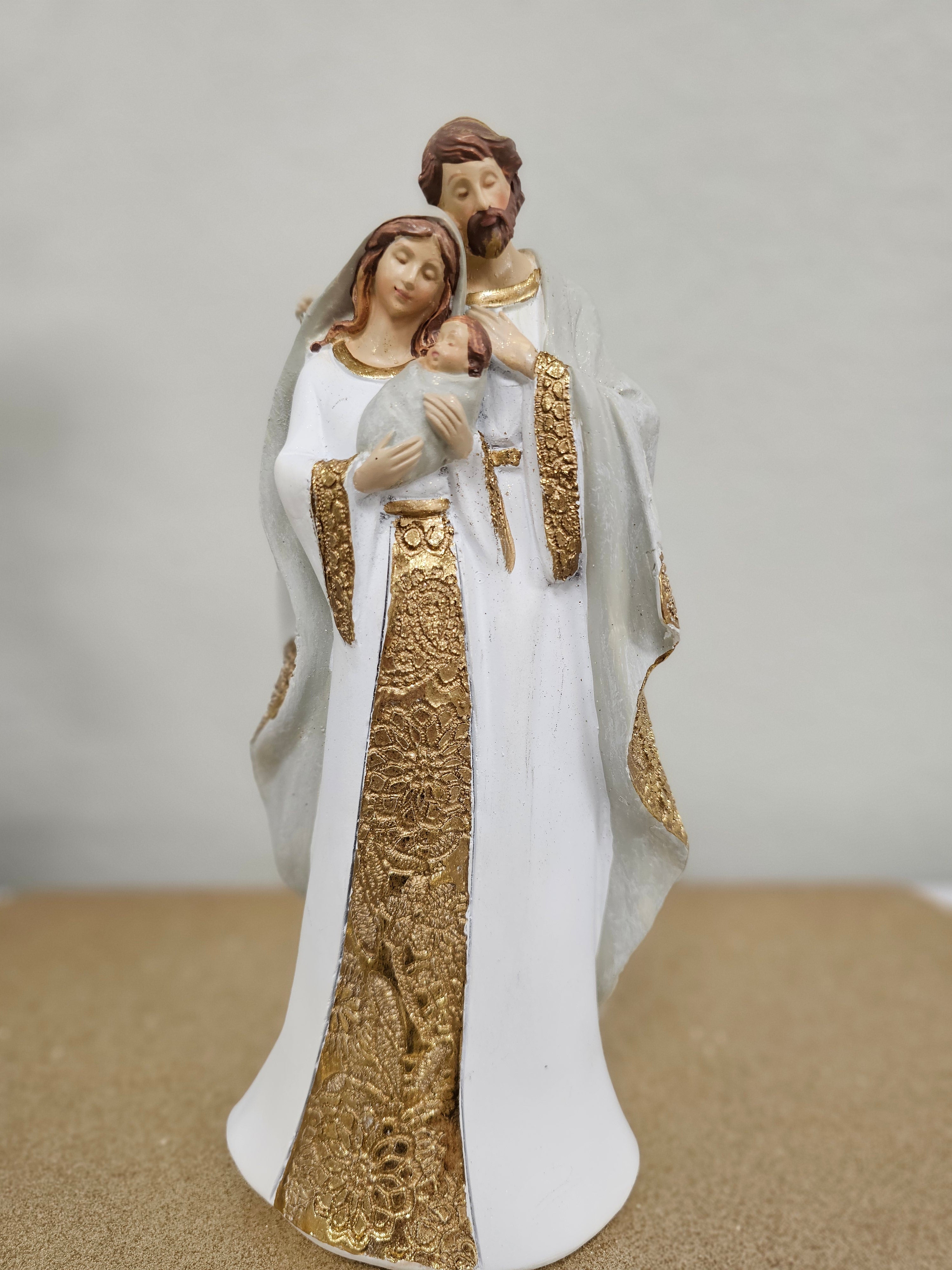 Gold Holy Family Statue – Joyful Mysteries